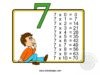 Tabellina del 7 da stampare - TuttoDisegni.com