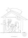 Presepe da colorare - TuttoDisegni.com