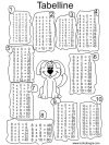 Tabelline: copertina da colorare - TuttoDisegni.com