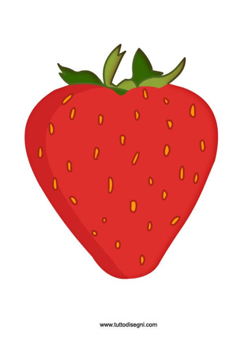 Fragola: immagine da stampare - TuttoDisegni.com