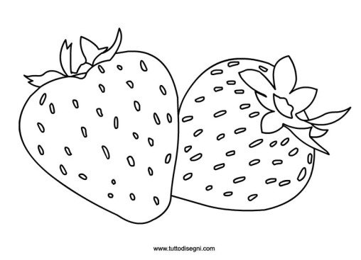 Fragole: disegno per bambini - TuttoDisegni.com