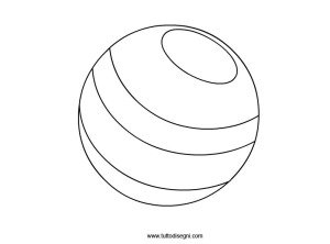 Palla: disegno da colorare - TuttoDisegni.com