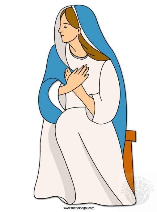 Maria di Nazareth da stampare - TuttoDisegni.com