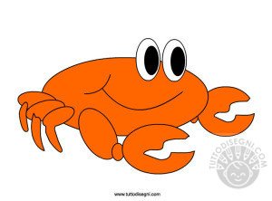 Granchio colorato da stampare - TuttoDisegni.com