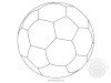 Pallone da calcio da colorare - TuttoDisegni.com