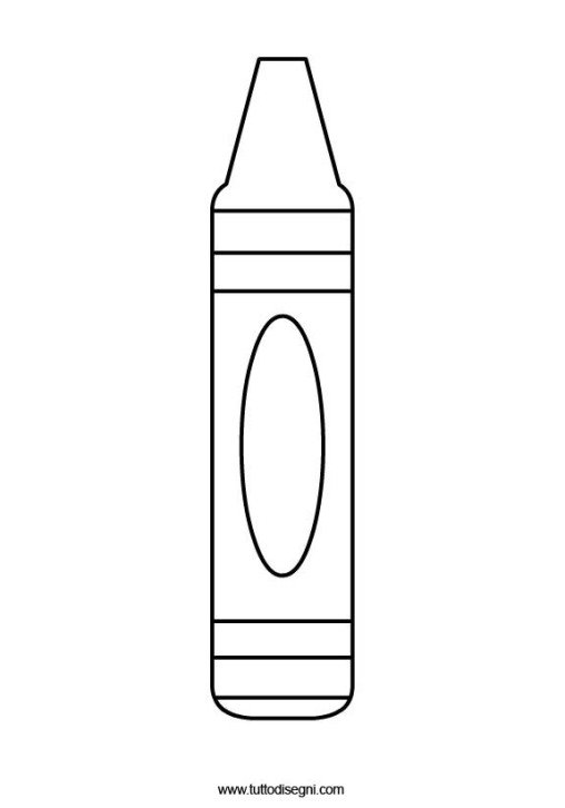 Pastello a cera da colorare - TuttoDisegni.com
