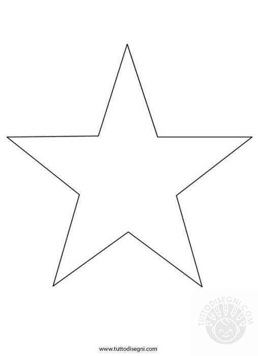 Stella: disegno da colorare - TuttoDisegni.com