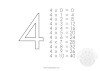 Scheda con la tabellina del 4 - TuttoDisegni.com