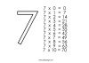 Scheda con la tabellina del 7 - TuttoDisegni.com