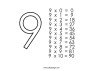 Scheda con la tabellina del 9 - TuttoDisegni.com