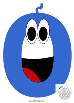 Alfabeto da stampare - Lettera O - TuttoDisegni.com