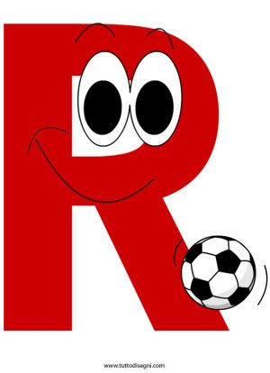 Alfabeto da stampare - Lettera R - TuttoDisegni.com