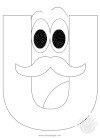 Alfabeto da colorare - Lettera U - TuttoDisegni.com