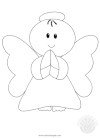 Angelo: disegno da colorare - TuttoDisegni.com