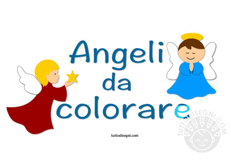 Angeli da colorare - TuttoDisegni.com
