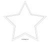 Stella: sagoma da ritagliare - TuttoDisegni.com