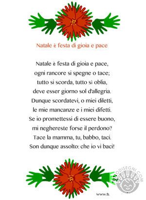 Filastrocche Natale per bambini - TuttoDisegni.com