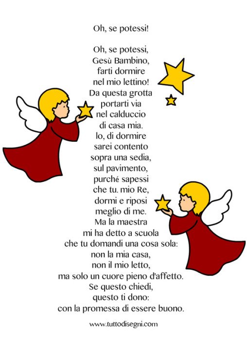 Filastrocche Natale scuola infanzia - TuttoDisegni.com