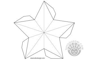 Stella 3D sagoma - TuttoDisegni.com