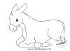 Asinello da colorare - TuttoDisegni.com