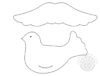 Sagoma colomba per lavoretti di Pasqua - TuttoDisegni.com