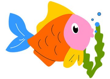 Disegno pesce marino colorato - TuttoDisegni.com