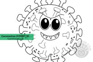 Coronavirus da colorare - TuttoDisegni.com