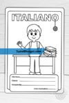 Copertina di Italiano da stampare e colorare - TuttoDisegni.com