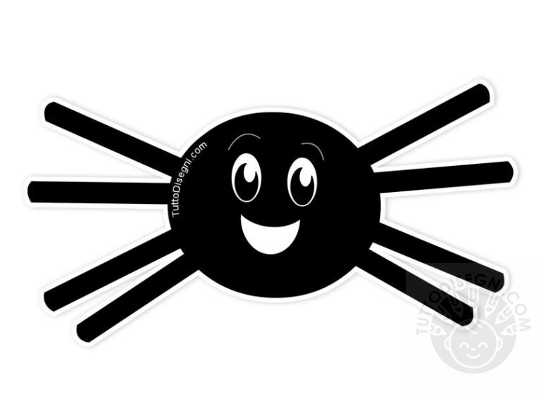 Disegno ragno colorato per bambini - TuttoDisegni.com