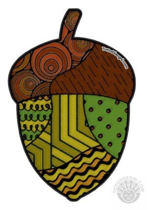 Ghianda a colori - TuttoDisegni.com