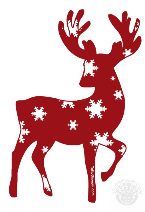 Cervo di Natale - TuttoDisegni.com