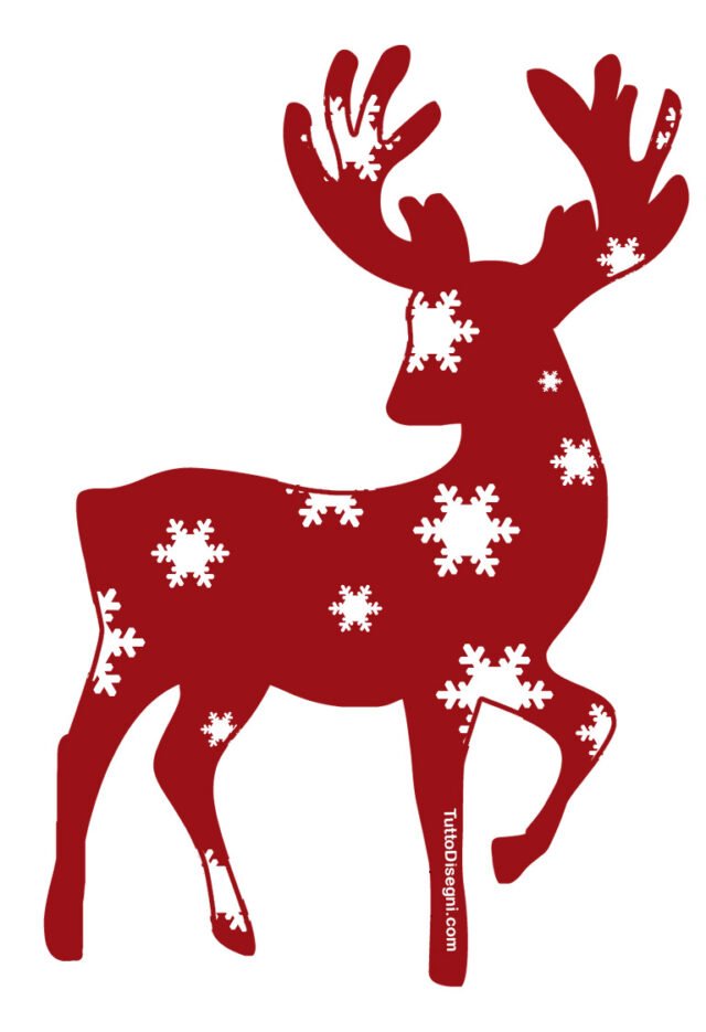 Cervo di Natale - TuttoDisegni.com