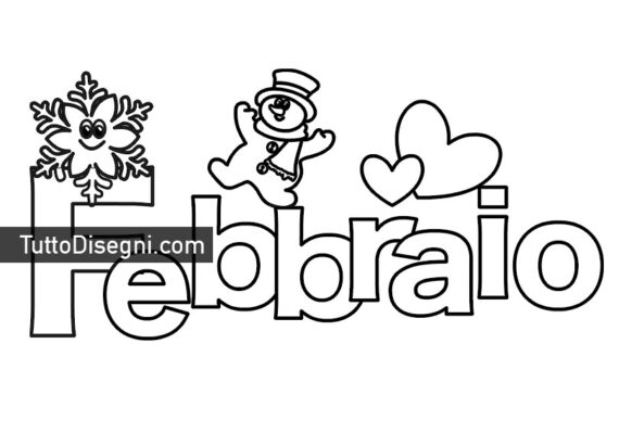 Mese di Febbraio - TuttoDisegni.com