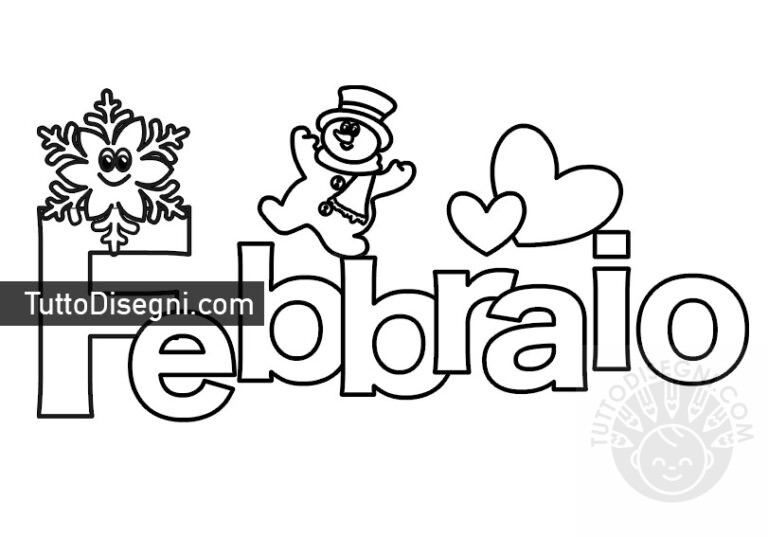 Mese di Febbraio - TuttoDisegni.com