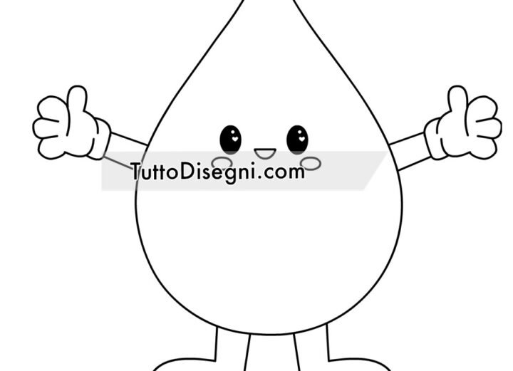 Goccia d'acqua - TuttoDisegni.com