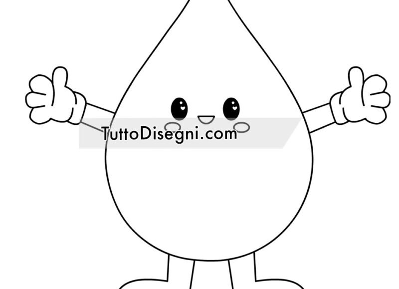 Goccia d'acqua - TuttoDisegni.com