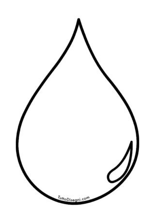 Goccia d'acqua disegno - TuttoDisegni.com