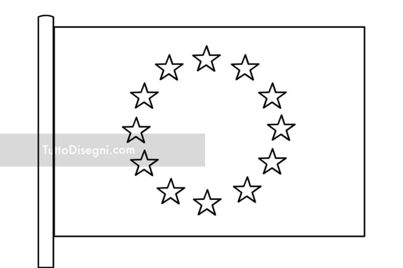 Bandiera Europea Da Colorare | Bandiera Moldavia Da Colorare – KQJJX