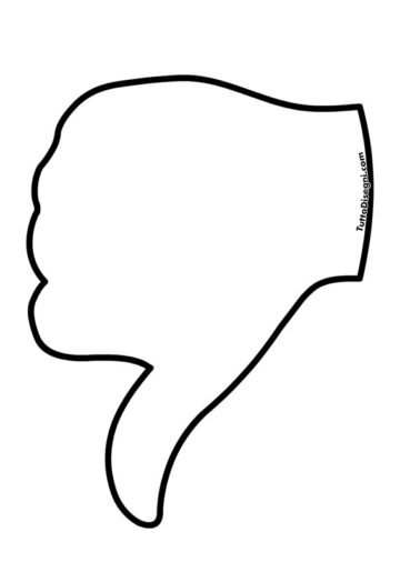 Pollice in giù - TuttoDisegni.com