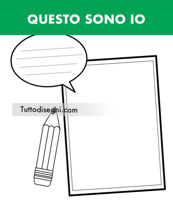 Questo sono io scheda didattica - TuttoDisegni.com
