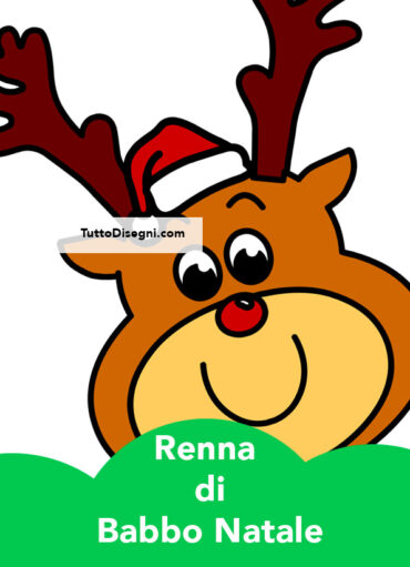 Renna di Babbo Natale - TuttoDisegni.com