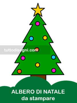 Albero di Natale disegno colorato - TuttoDisegni.com