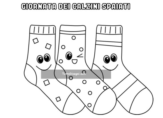 Calzini spaiati 2026 - TuttoDisegni.com