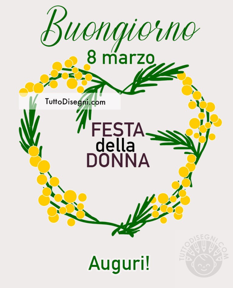 Buongiorno 8 marzo - TuttoDisegni.com