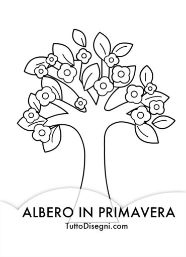 Albero in primavera Scuola Primaria - TuttoDisegni.com