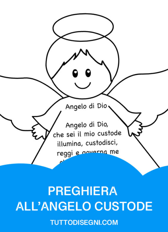 Preghiera angelo custode - TuttoDisegni.com
