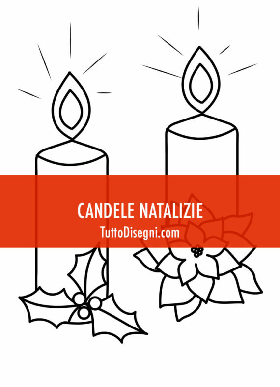 Candele natalizie - TuttoDisegni.com