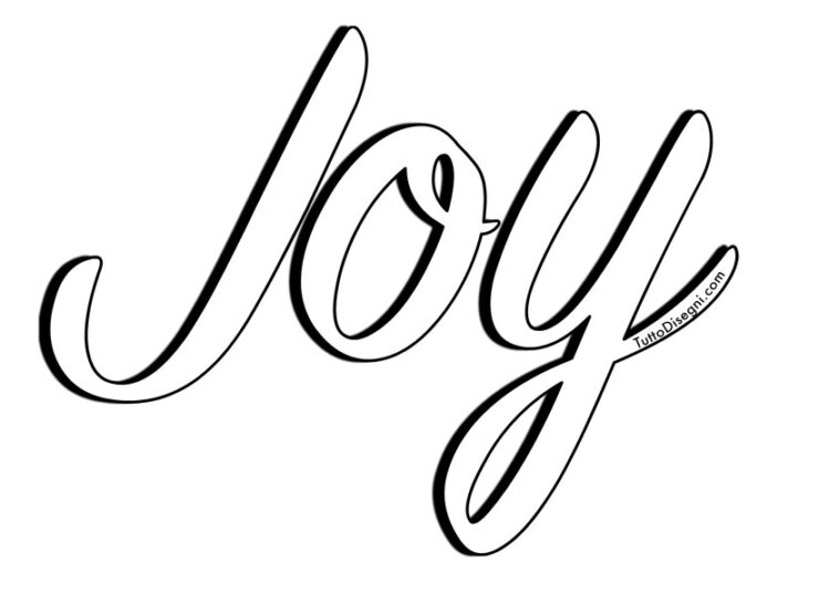 Joy scritta - TuttoDisegni.com