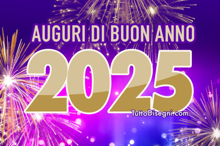 Auguri di Buon Anno 2025 - TuttoDisegni.com