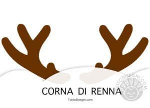 Corna di renna natalizia - TuttoDisegni.com